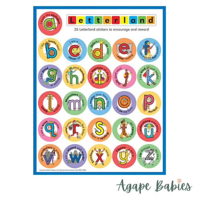 Letterland Merit Stickers (Pack Of 10) | Shopee Singapore