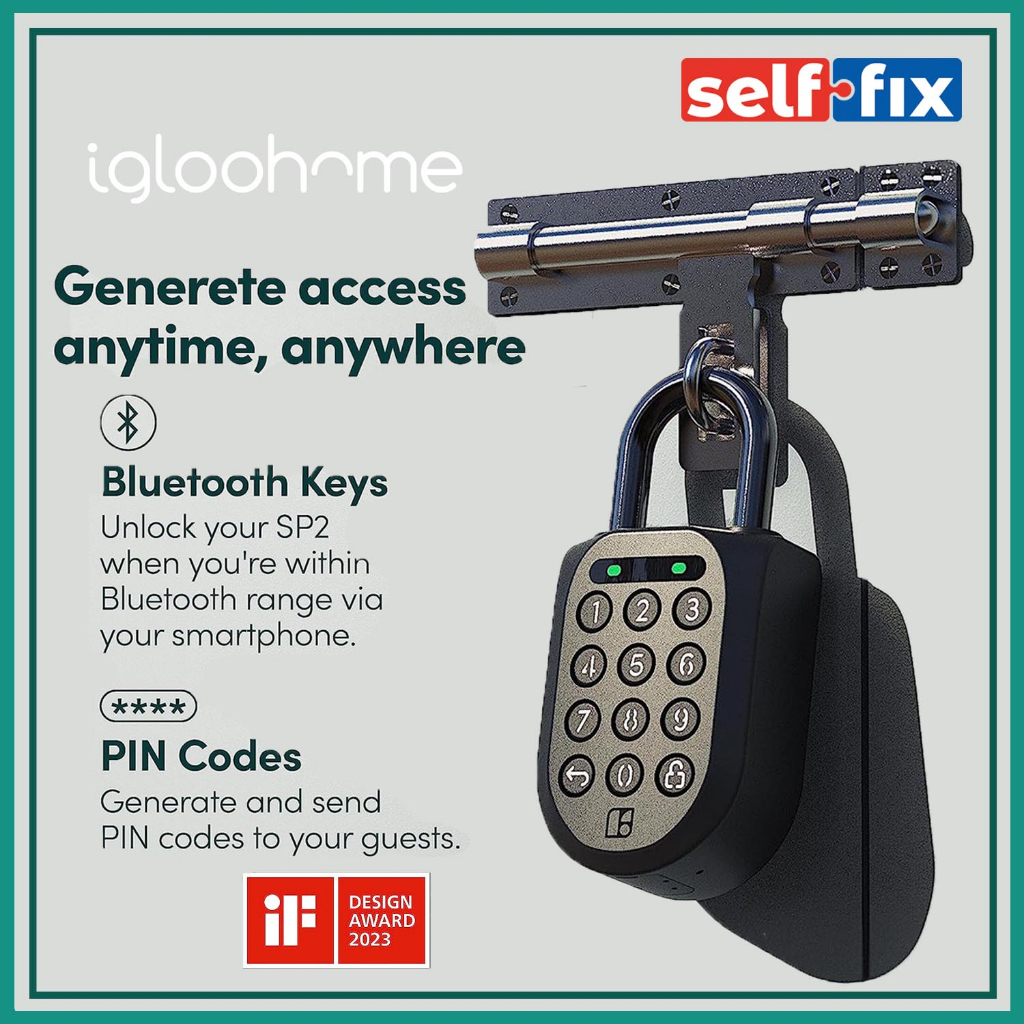Igloohome Smart Padlock 2 (SP2)(3-Year Warranty) | Shopee Singapore