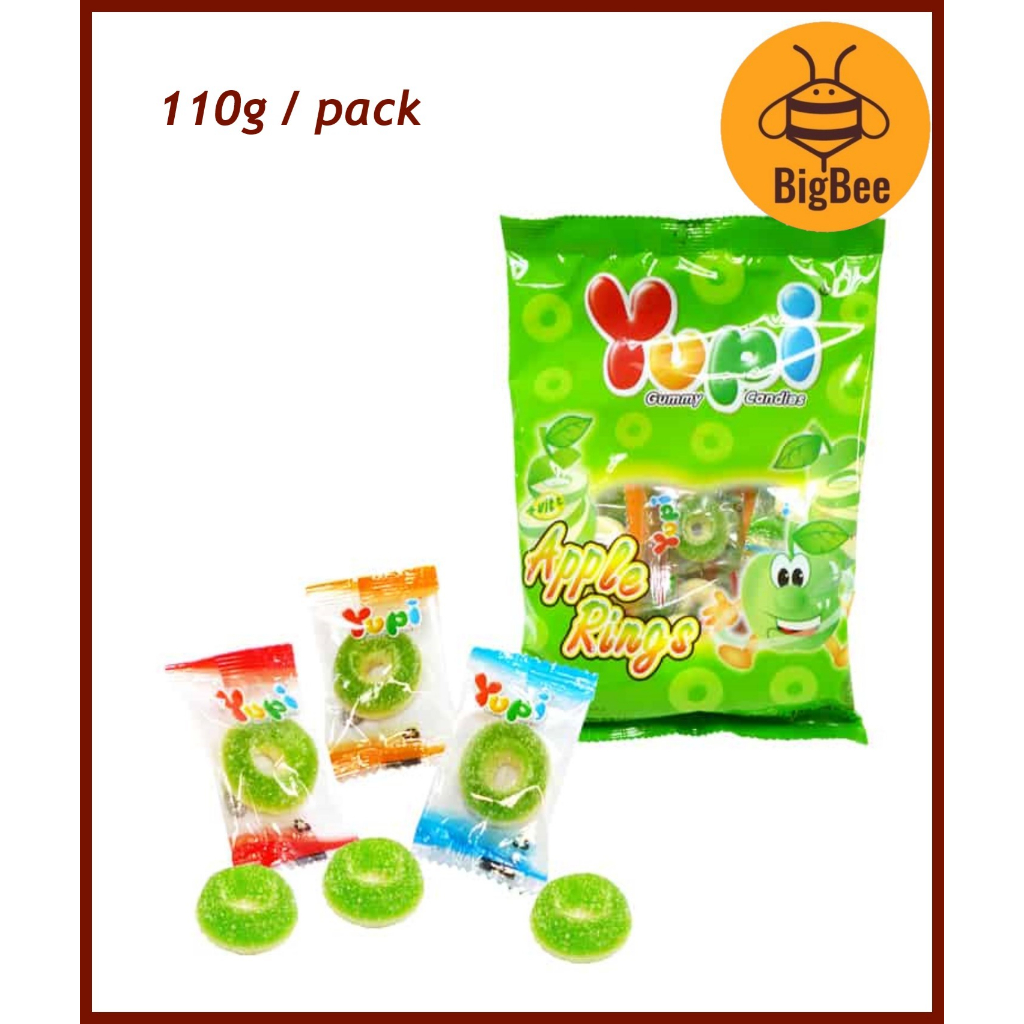 Yupi Gummy - 65g-120g Pizza/Baby Bear/Iced Cola/Neon Stix/Apple Ring ...