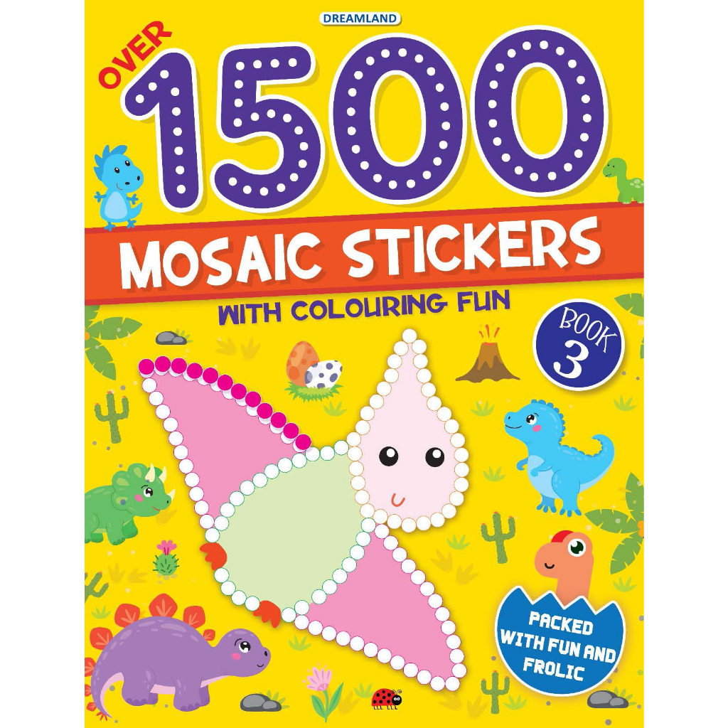 Activity Book/1500 Mosaic Stickers Book with Colouring Fun - Sticker ...