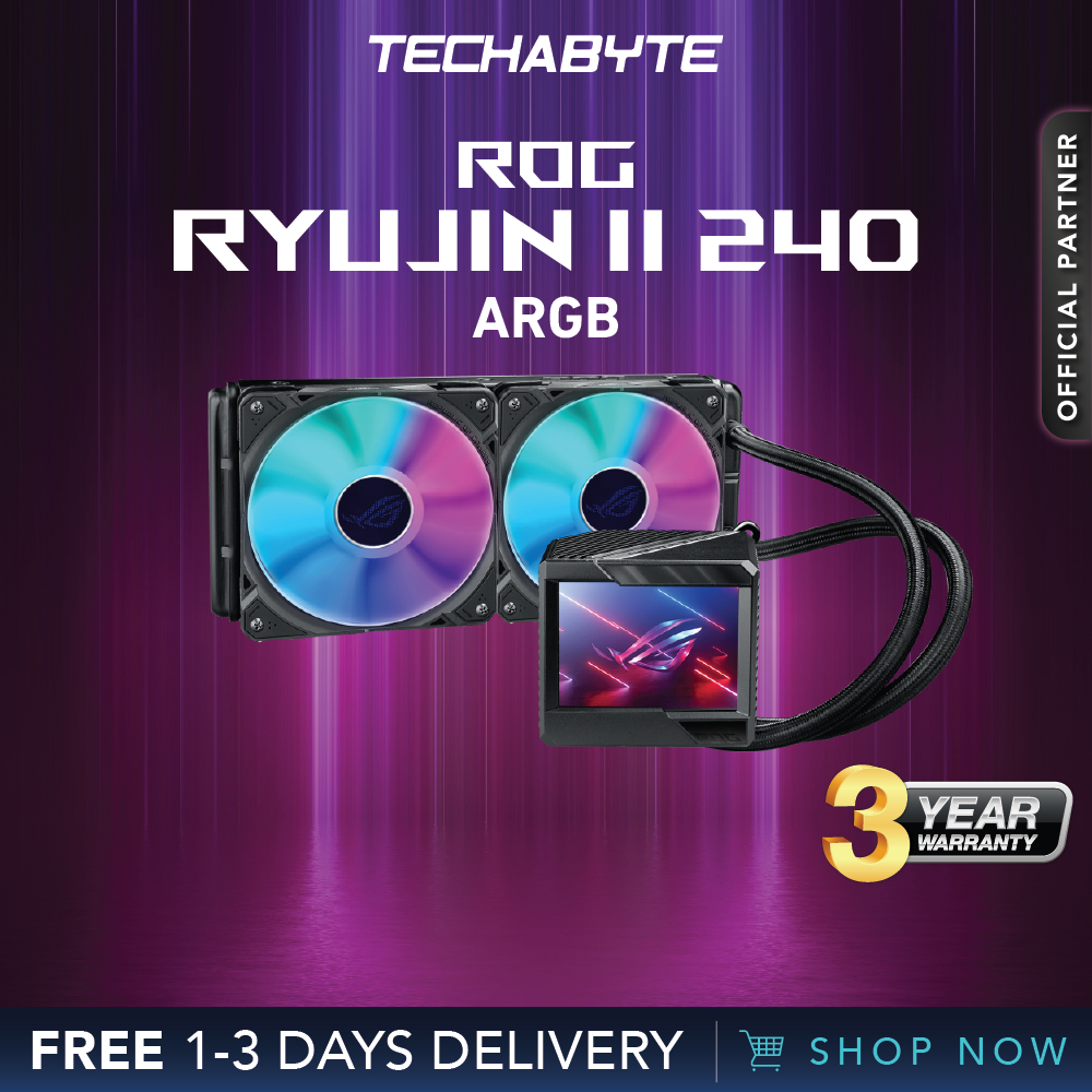ASUS ROG RYUJIN II 240 ARGB AIO CPU Cooler | Shopee Singapore