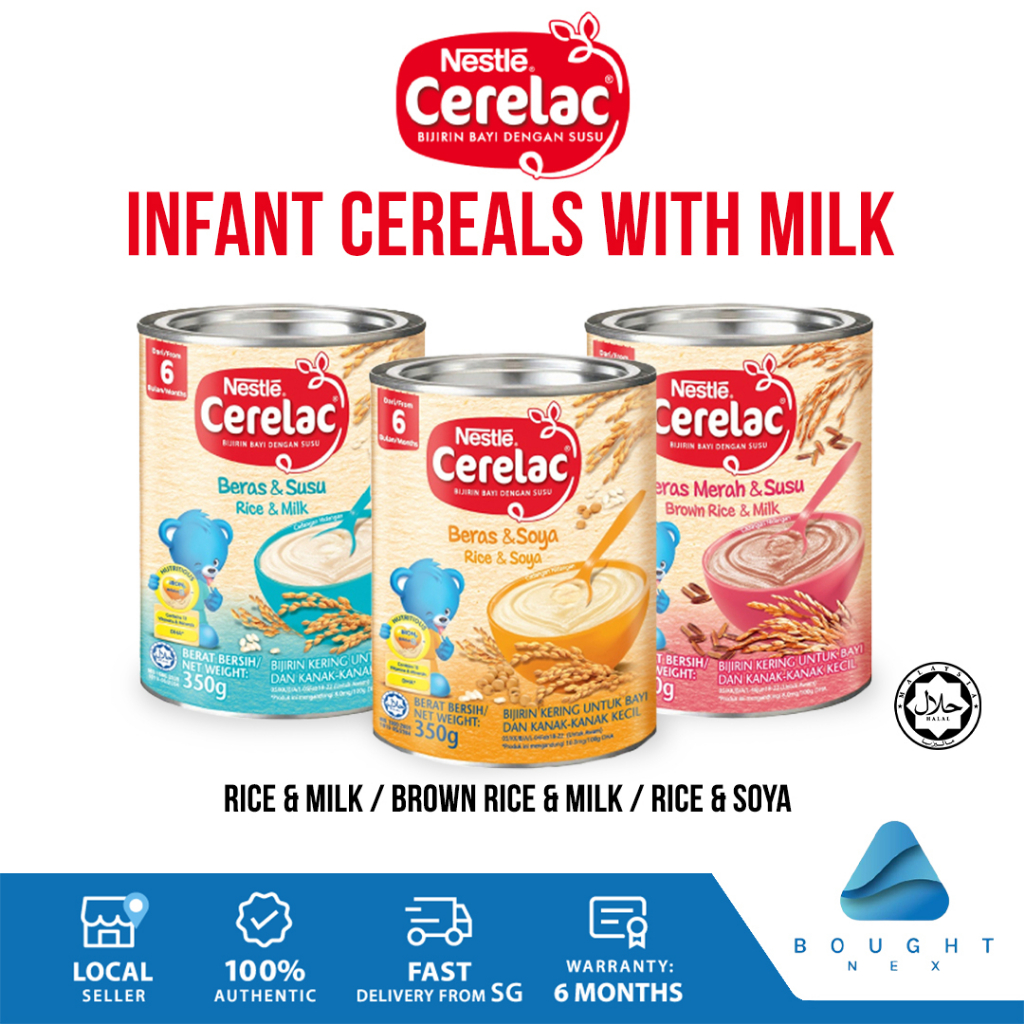 Nestle Cerelac Infant Cereals With Milk Rice And Milk 350g 500g
