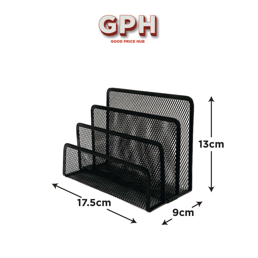Circular Black Metal Mesh Paper Bin / Stationary Holder / Paper Holder ...