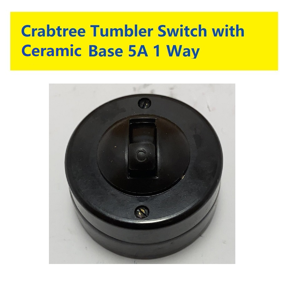 Crabtree 3000 Round Switch aka Tumbler Switch with Ceramic Base ...