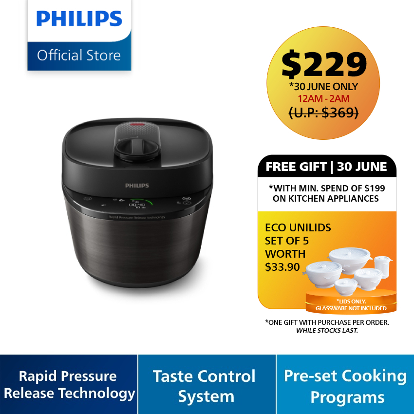 PHILIPS All-in-One 5L Pressurized Cooker Kitchen Appliances - HD2151/62 ...