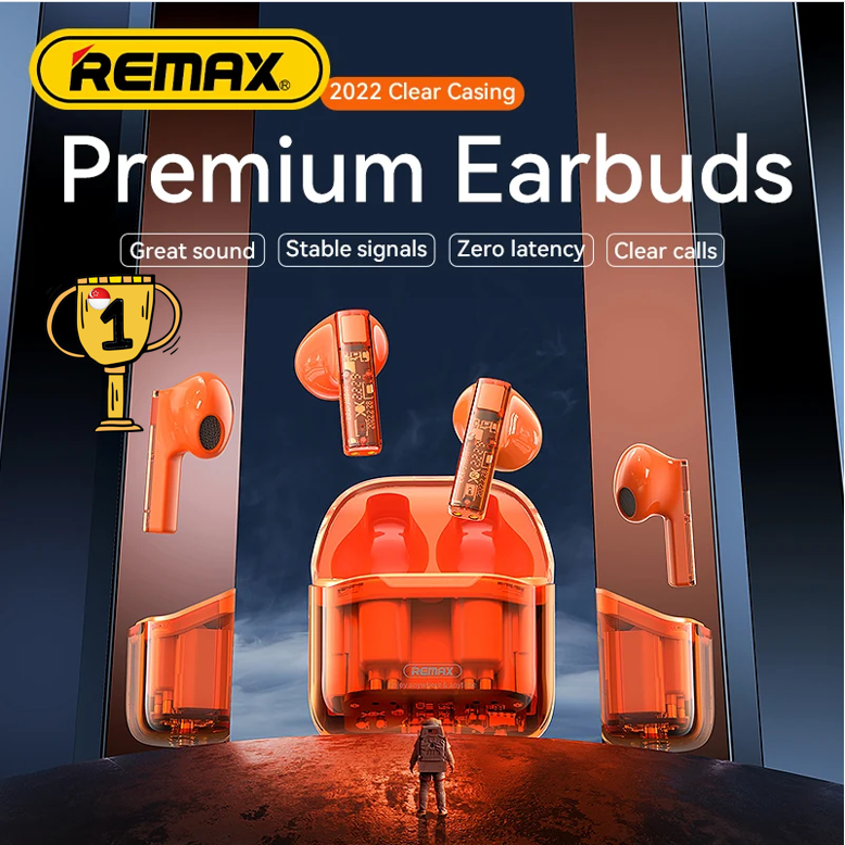 REMAX CozyBuds 6C Wireless Bluetooth V5.3 Transparent Earbuds Headset ...