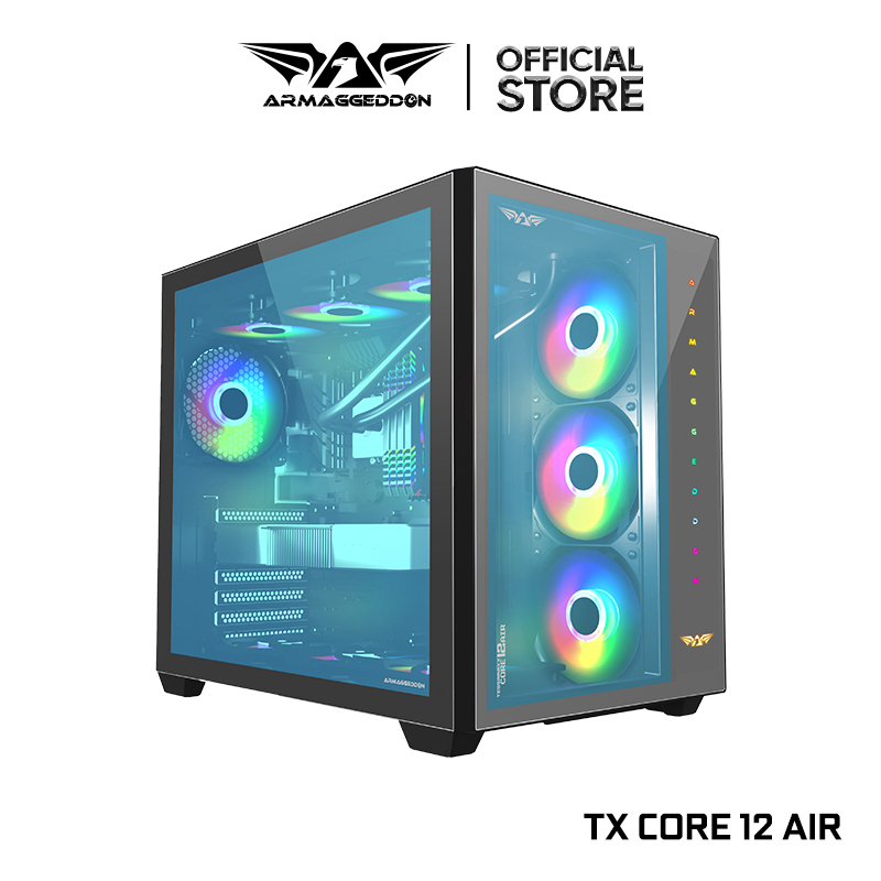 Armaggeddon Tessaraxx Core 12 Air ATX Gaming PC Chassis With Fish Tank ...