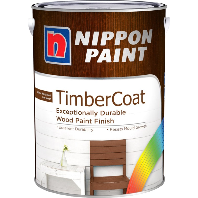 Nippon Paint Timber Coat Low-sheen, Water-based Acrylic Exterior Wood ...