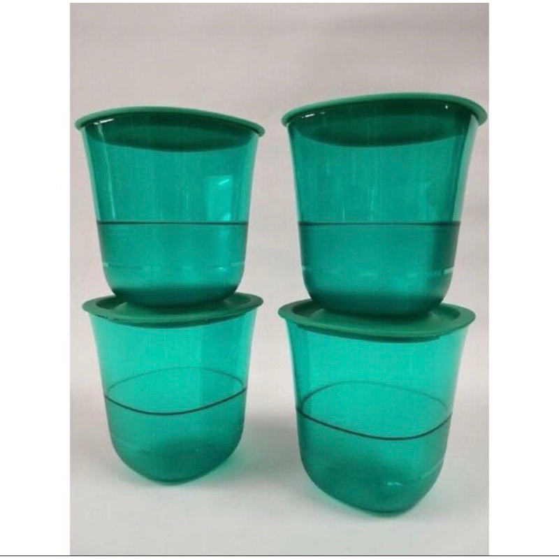 Tupperware Short Glass Green | Shopee Singapore