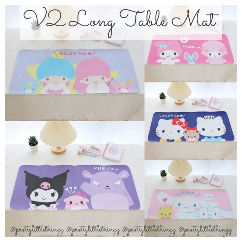 ️29 NEW DESIGNS * SG READY STOCK * V2 Long Table Mat (Tuxedosam, Melody ...