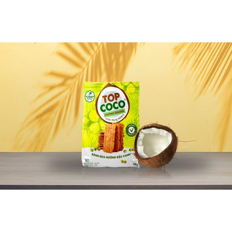 Bánh dừa nướng Top COCO vị đậu xanh-Baked coconut cake | Shopee Singapore