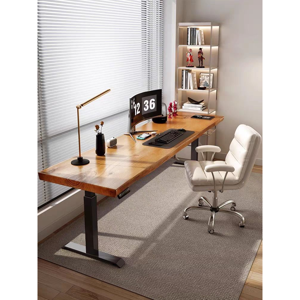 Urban Mood MALVA Adjustable Solid Wood Office Table | Shopee Singapore