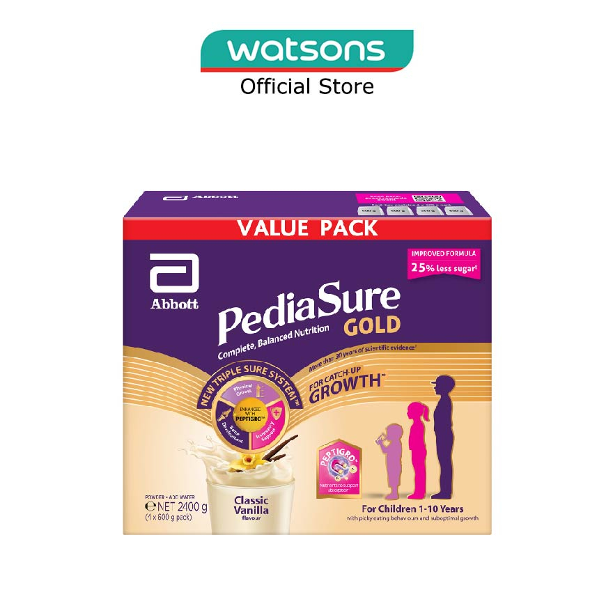 PEDIASURE Peptigro Vanilla (For Children, 1 to 10 Years Old) 2.4Kg ...