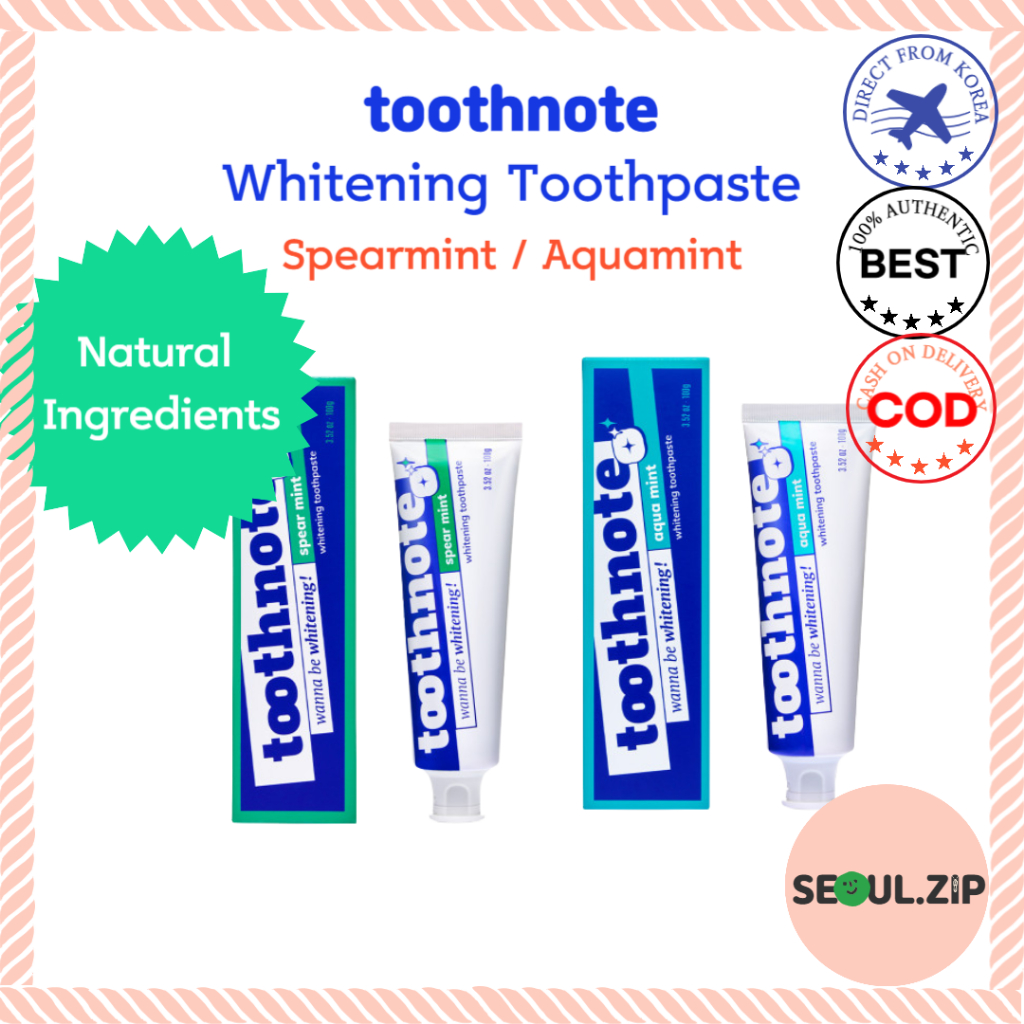 Toothnote Korean Whitening Toothpaste, Natural Ingredients Whitening ...