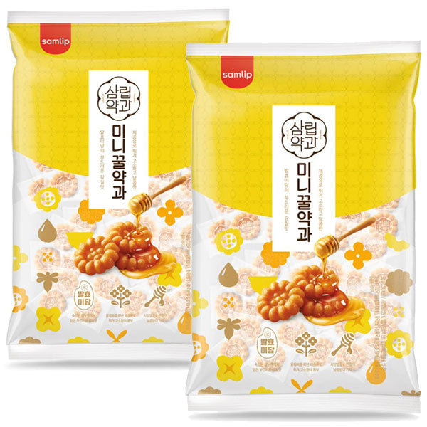 [Bundle of 2] Korean Traditional Mini Yakgwa(Sweet Honey Cookie) 200g ...