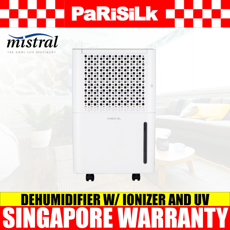 Mistral MDH1022 10L Dehumidifier with Ionizer and UV | Shopee Singapore