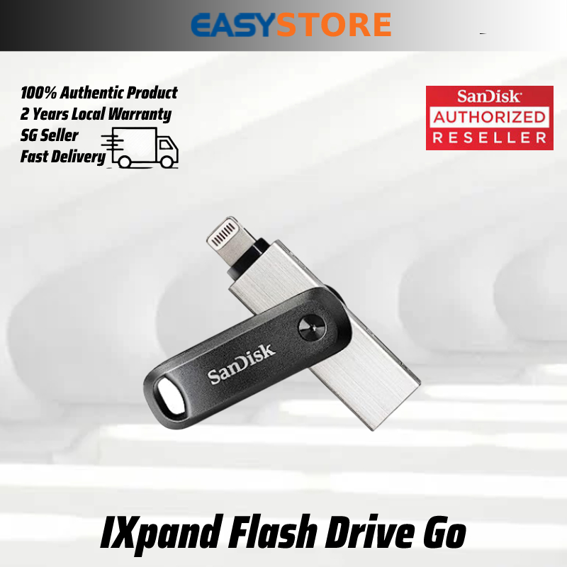 SanDisk iXpand Flash Drive GO USB 3.0 64GB/128GB/256GB (2Yr Warranty ...