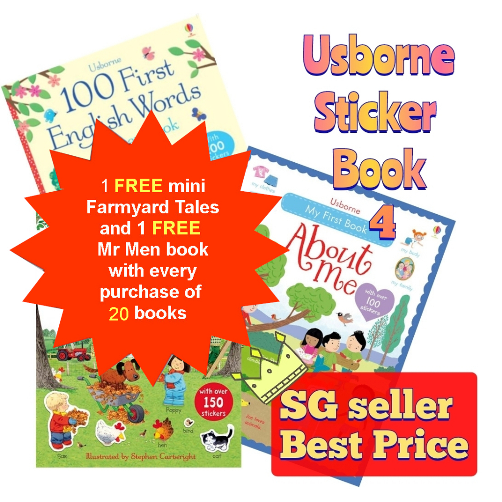 🧸MIN. ORDER 5 PC🧸 Usborne First Sticker book activity book preschool ...
