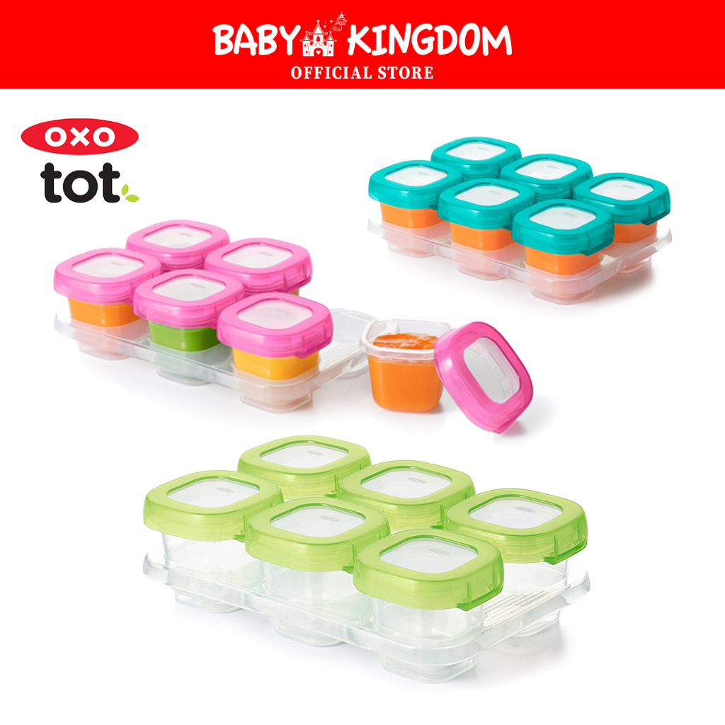 Oxo Tot Baby Blocks Freezer Storage Containers 2oz/60ml | Shopee Singapore