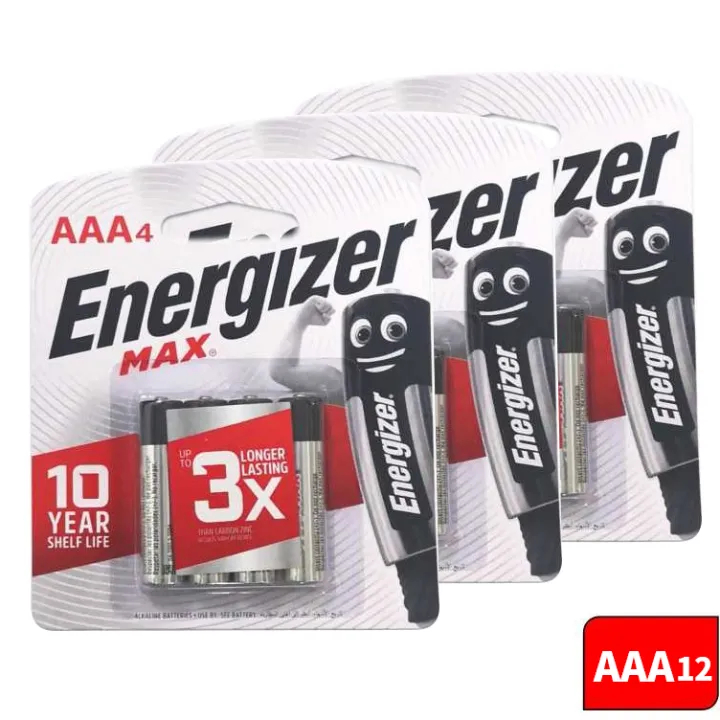 12 Piece Energizer Max AA&AAA Alkaline Batteries Card | Shopee Singapore