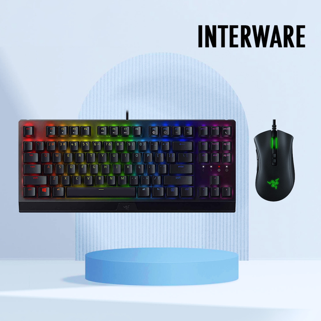 RAZER BLACKWIDOW V3 TKL KEYBOARD-YLW + Razer DeathAdder V2 - Ergonomic ...