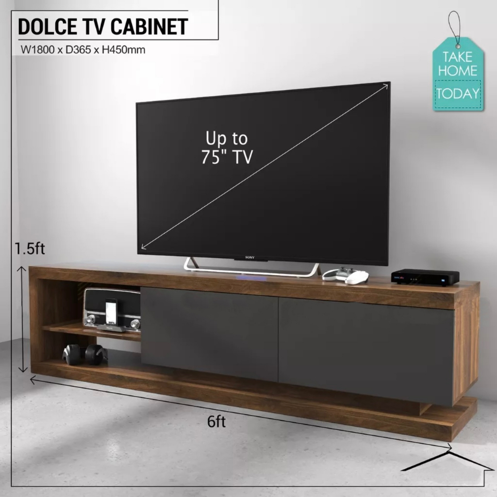 Luxe: Dolce TV Cabinet | Television Cabinet | Storage Drawers | Shopee ...