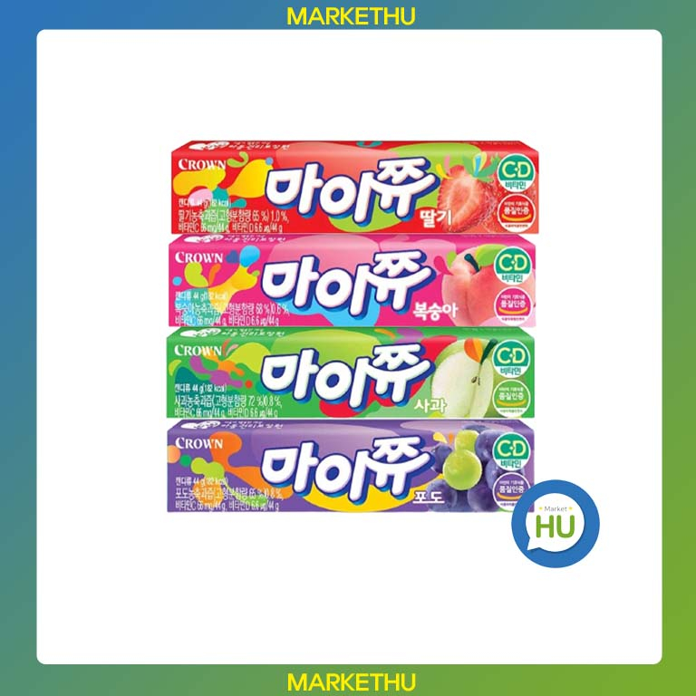 [CROWN]Mychew 44g 4 Flavor(Strawberry, Peach, Apple, Grape)/korean ...