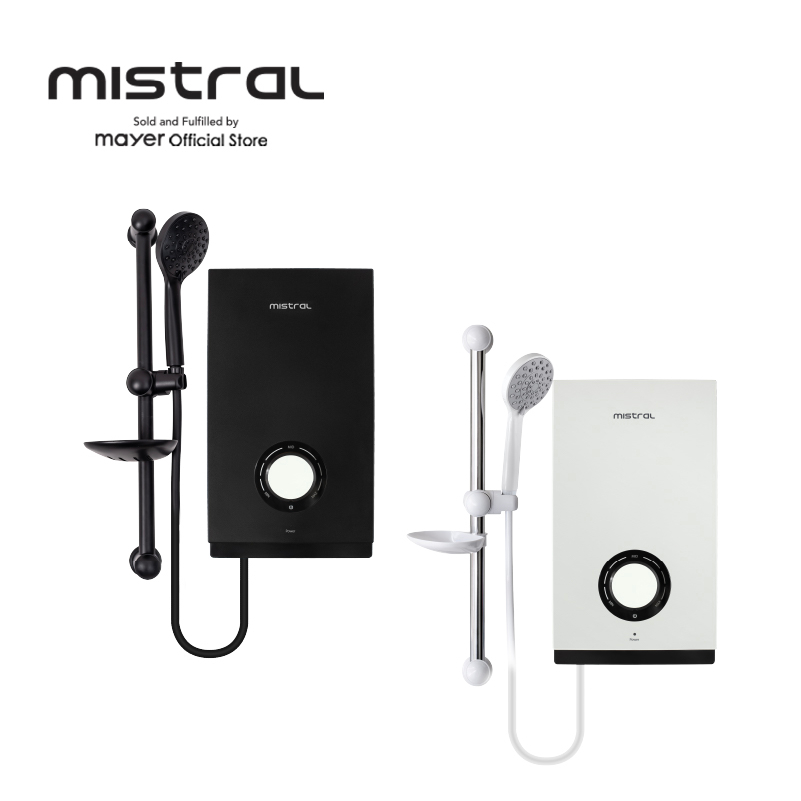 Mistral Instant Shower Heater MSH101P - Black / White | Shopee Singapore