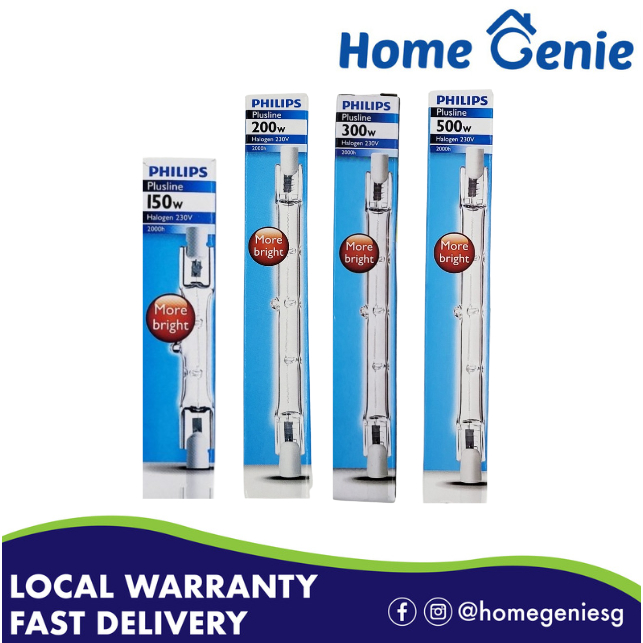 *Authentic Shipped from Singapore* Philips Plusline Halogen Tube 230V ...