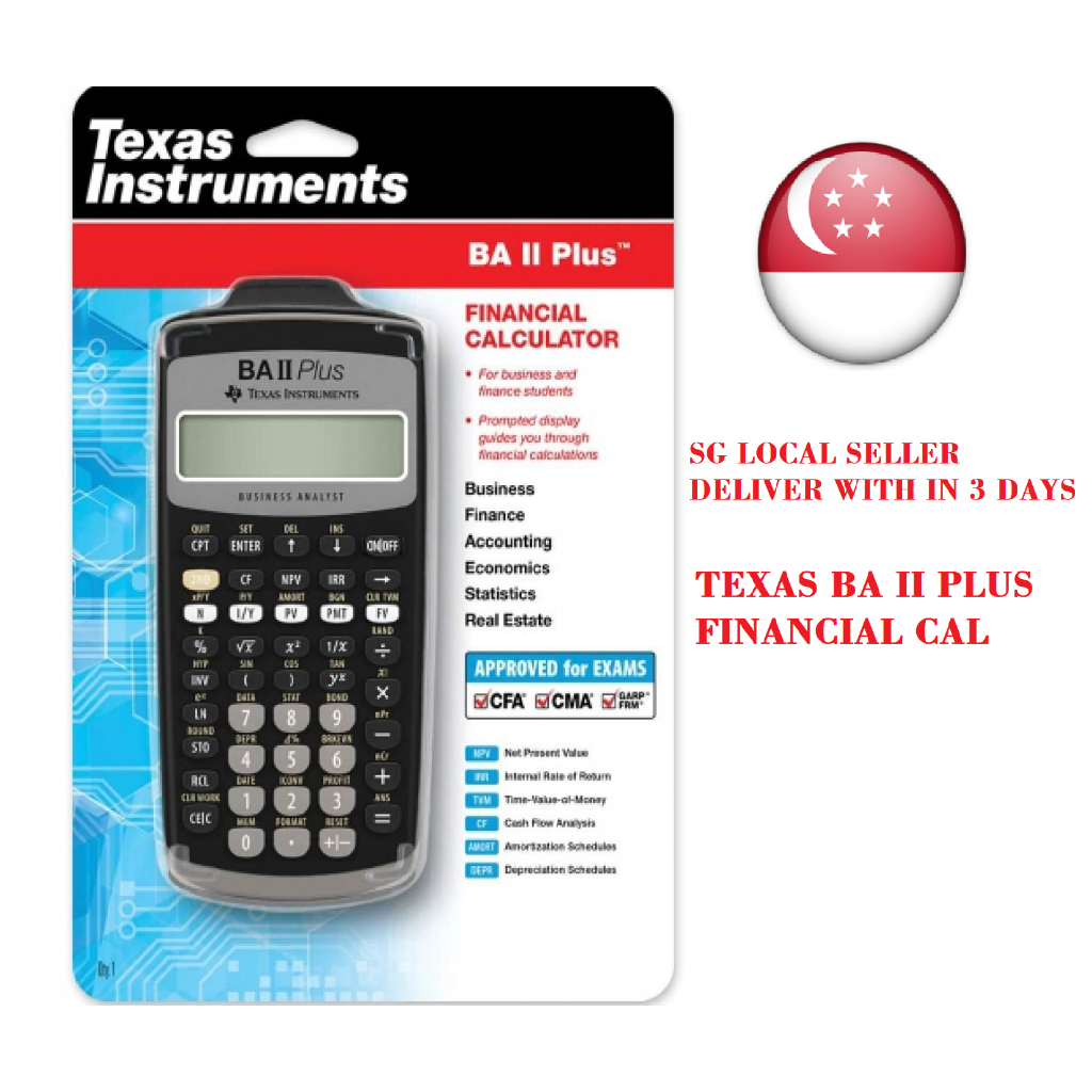 Texas Instruments BA II Plus - Financial Calculator | Shopee Singapore