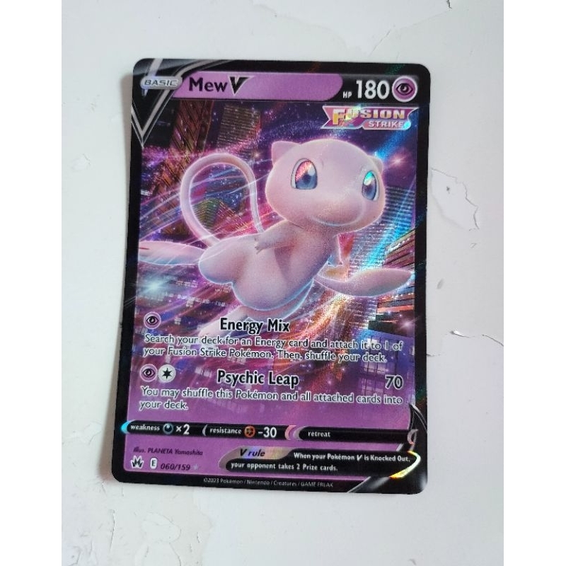 Pokemon mew v crown zenith card | Shopee Singapore