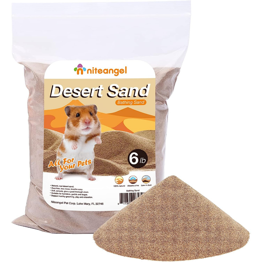 Hamster Sand Bathing Desert Zeolite for Small Pets - Niteangel Digging ...