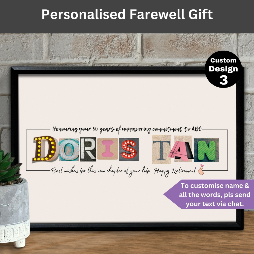 Personalised Farewell Retirement Message Board for your leaving ...
