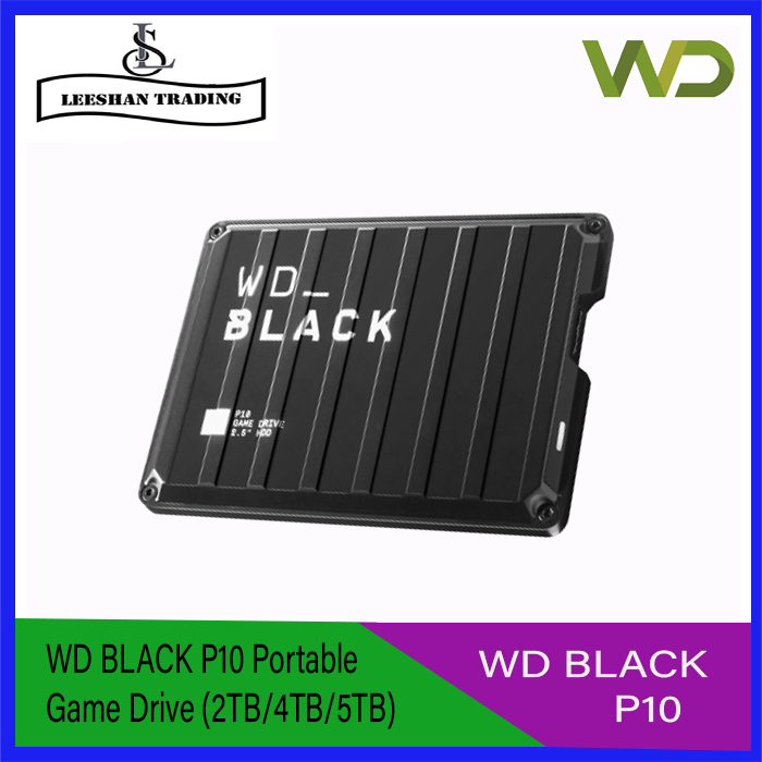 Wd Black P10 Portable Game Drive 2tb 4tb 5tb Warranty 3 Years Shopee Singapore