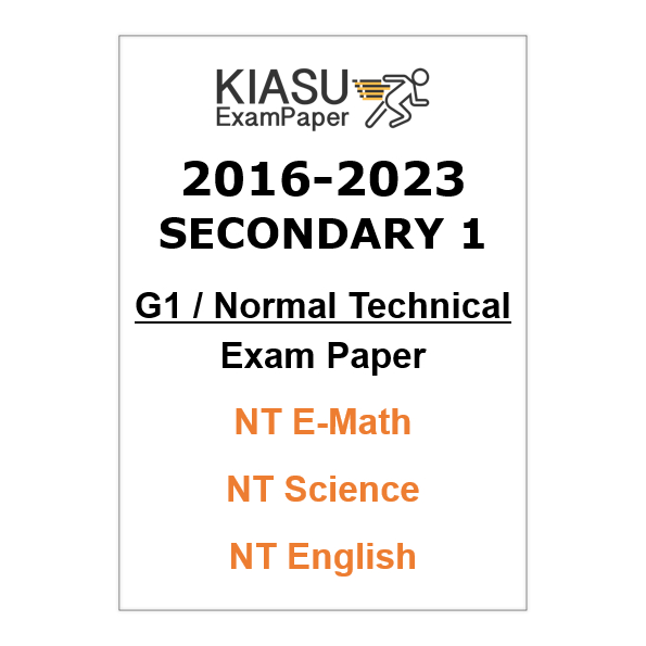 2016-2022 2023 2024 Secondary 1 Sec 1 G1 General 1 Normal Technical NT ...