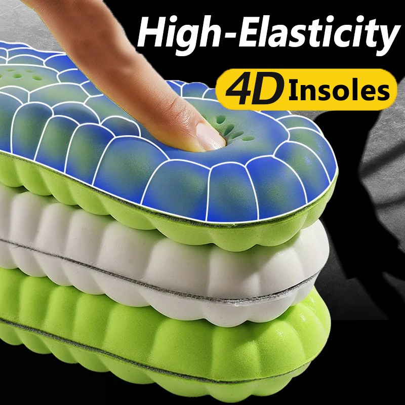 Thick Sponge Elastic Insoles Massage Acupressure Insole Pain Relief ...