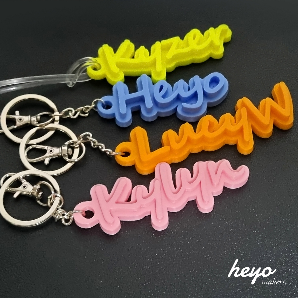 Personalised Colourful V2 Large Name Tag | Customised Name | Bag Name ...