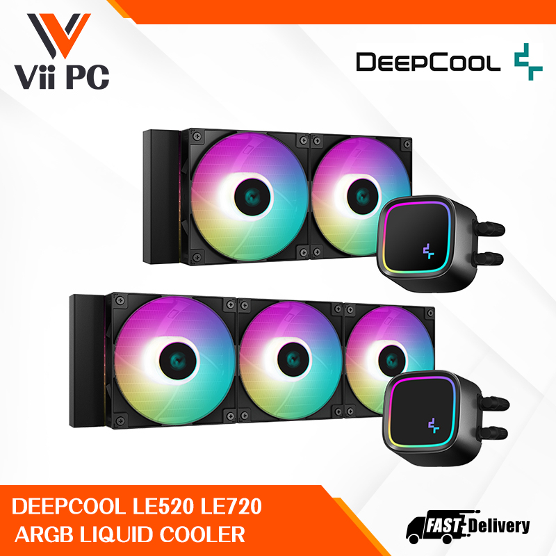 DeepCool LE520 LE720 240MM 360MM All-in-One Liquid Cooler ARGB Fan ...