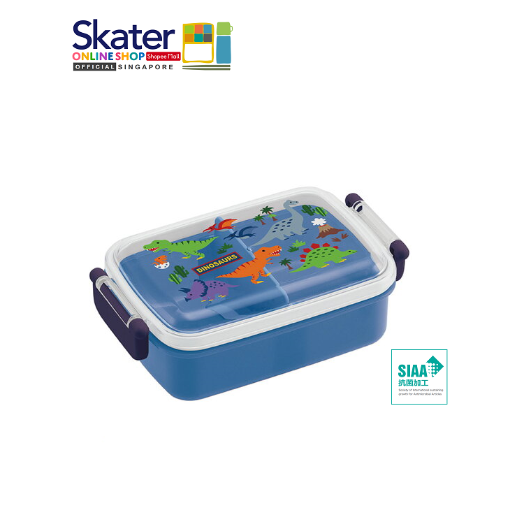 Skater 450ml Kids Antibacterial Lunch Box - Dinosaurs / RBF3ANAG_530104 | Shopee Singapore