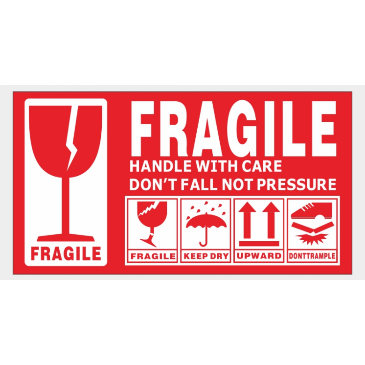 [12 Stickers/Sheet] Fragile Item Sticker Sheets Handle with Care ...