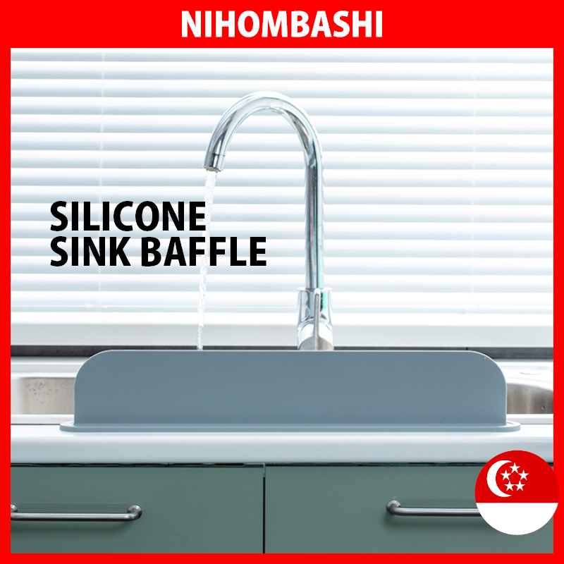 Silicone sink baffle plate Splash Guard kitchen pool splash-proof water ...