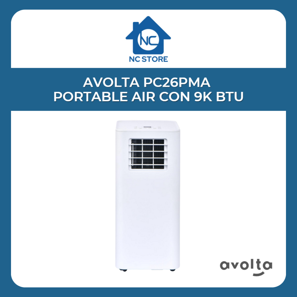 Portable Air Con (9K BTU) Avolta PC26-PMA | Shopee Singapore