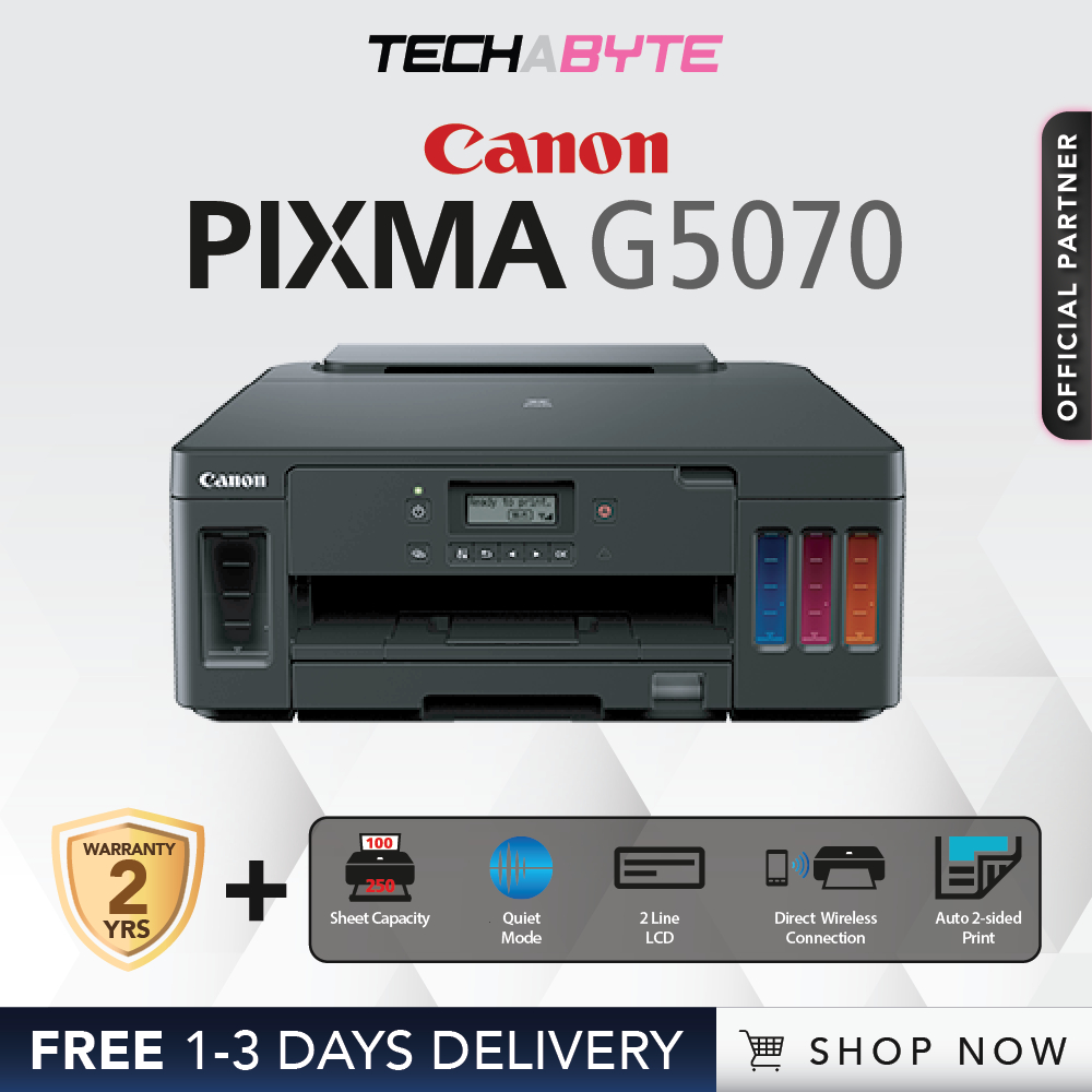 Canon PIXMA G5070 Refillable Wireless Ink Jet Printer | Shopee Singapore