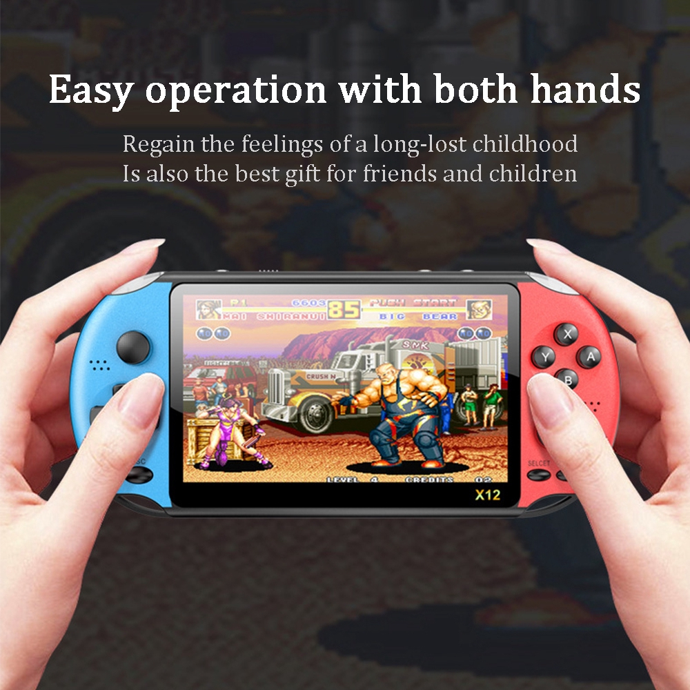 X12 PSP handheld game GBA 5.1 inch player 3000 game console supports ...