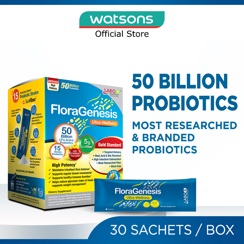 LABO NUTRITION Floragenesis Ultra Wellness Dietary Supplement Sachet ...