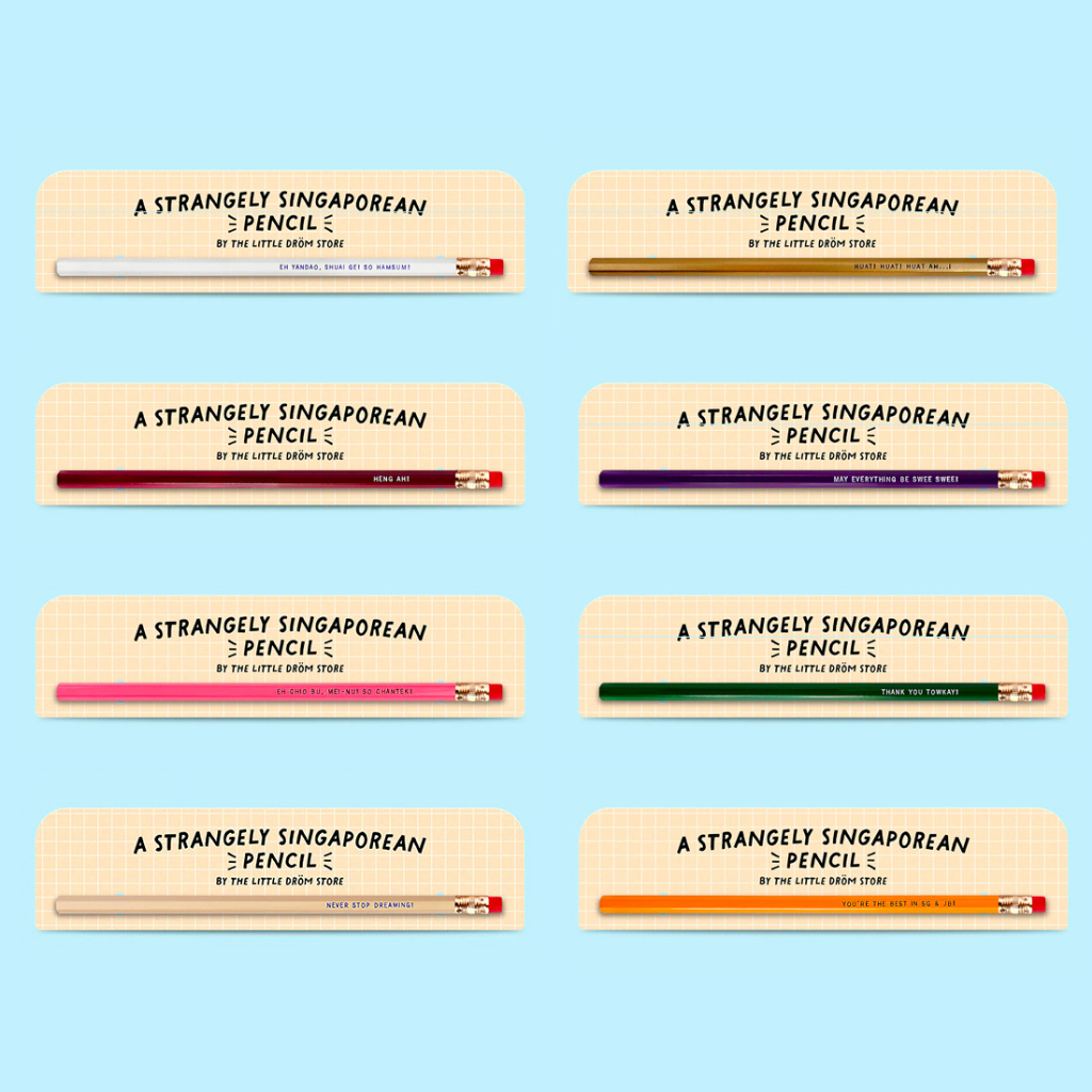 Singapore Gift Souvenir Singlish Pencil – (10 designs) Thanks / Thank ...
