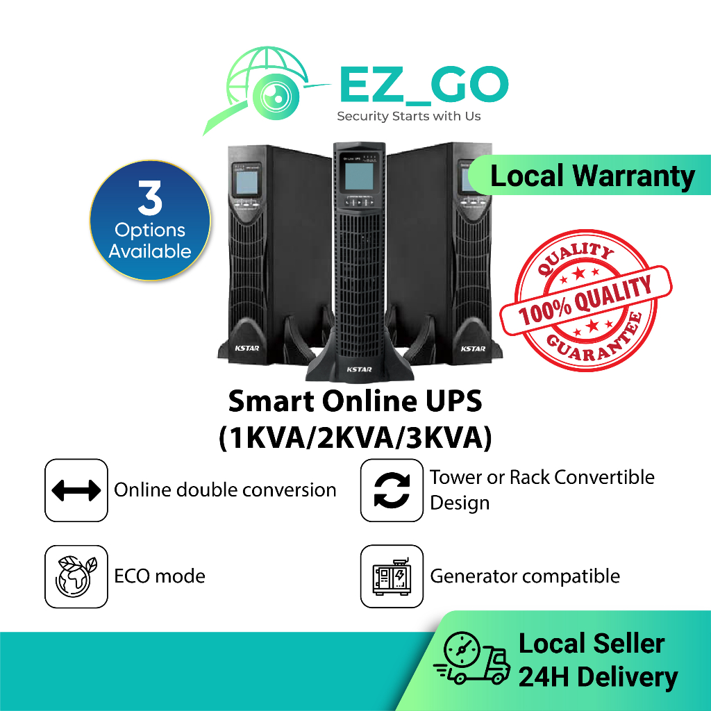 [SG WARRANTY] Smart Online UPS 1kVA/2kVA/ 3kVA Tower/Rack Double ...