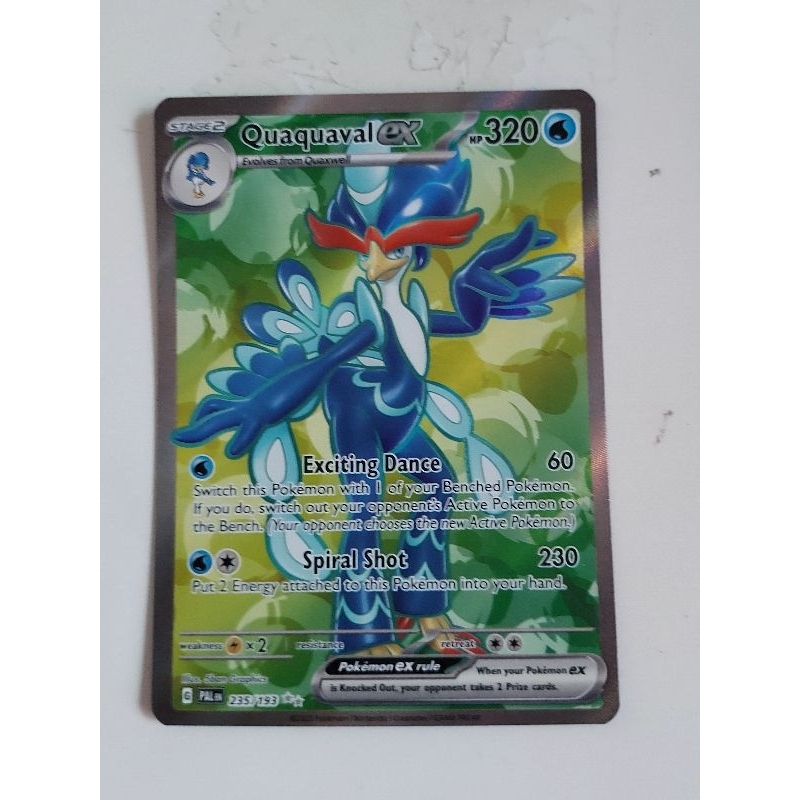 Pokemon quaquaval ex full art paldea evolved card | Shopee Singapore