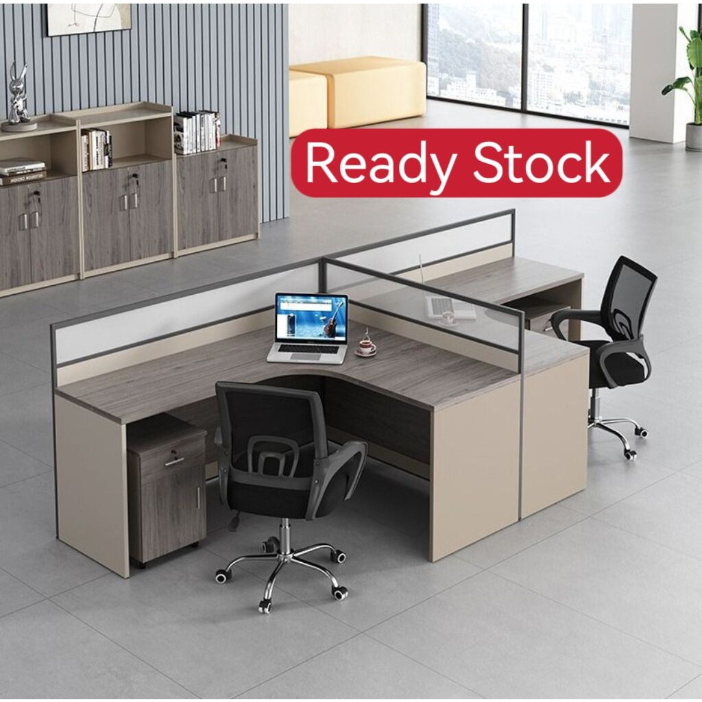 SG Ready Stock H302 - L Shape Workstation with High Partition, Moveable ...
