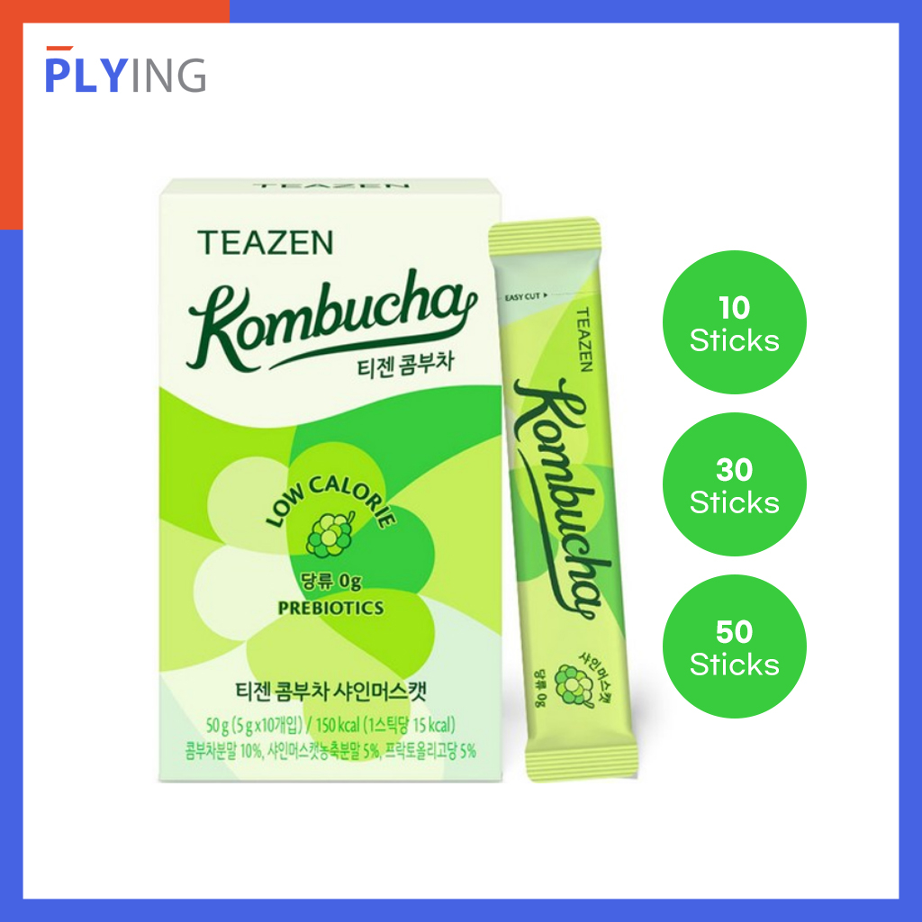 [TEAZEN] Kombucha Shine Muscat Flavor (10/30/50Sticks) Kombucha Powder ...